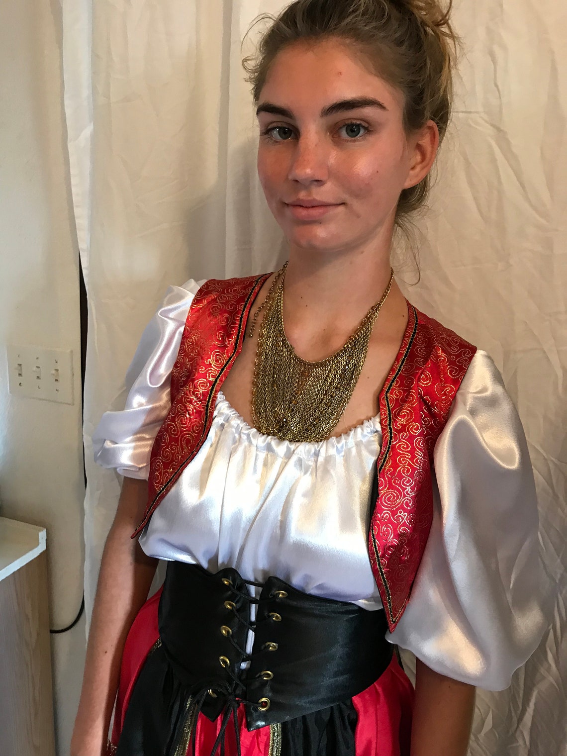 Eastern Dance/gypsy/genie Costume-5 Pieces With Jewelry - Etsy