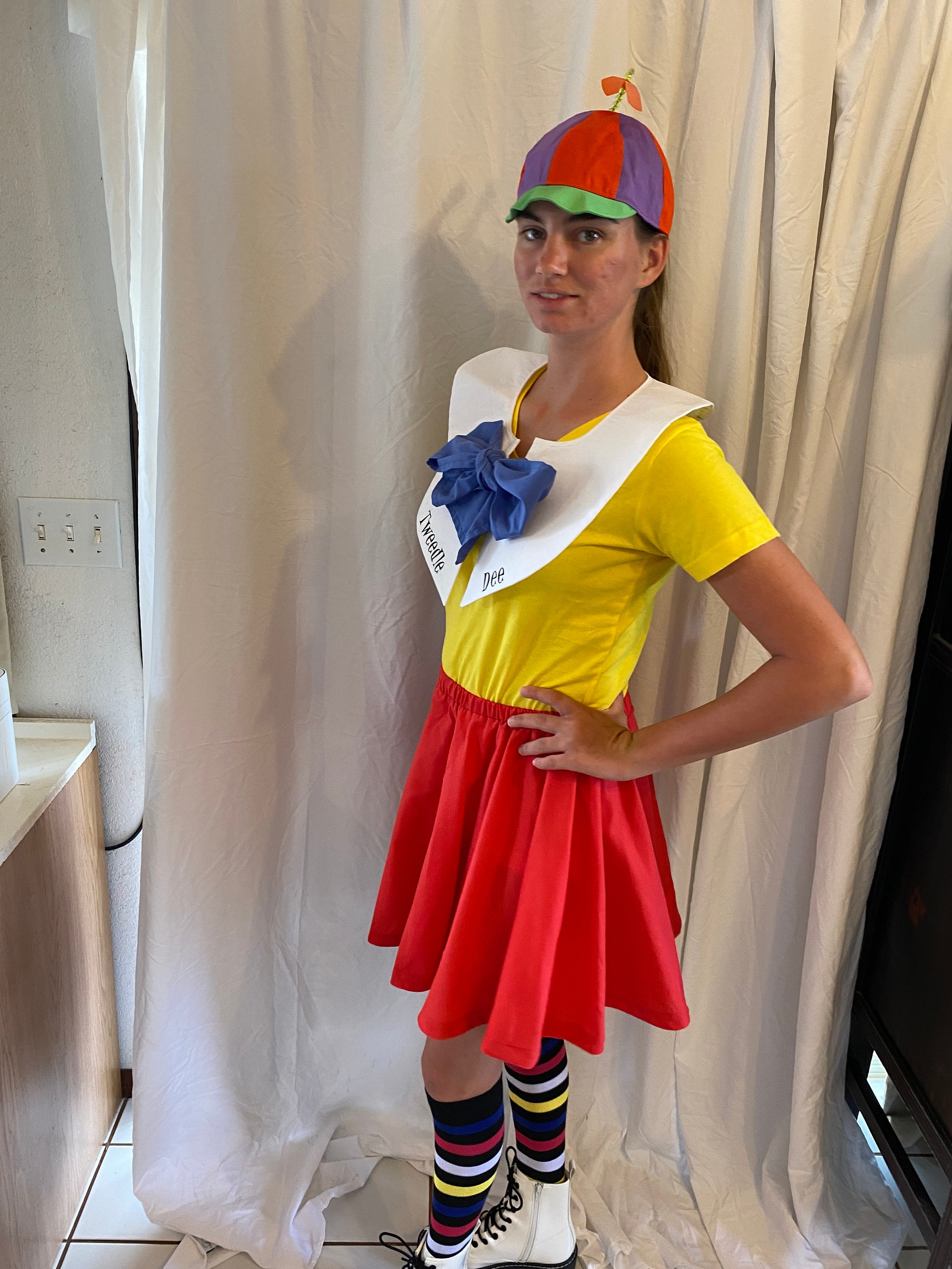 Tweedle Dee and Tweedle Dum Costumes-pair of Matching Outfits-skirt, T ...