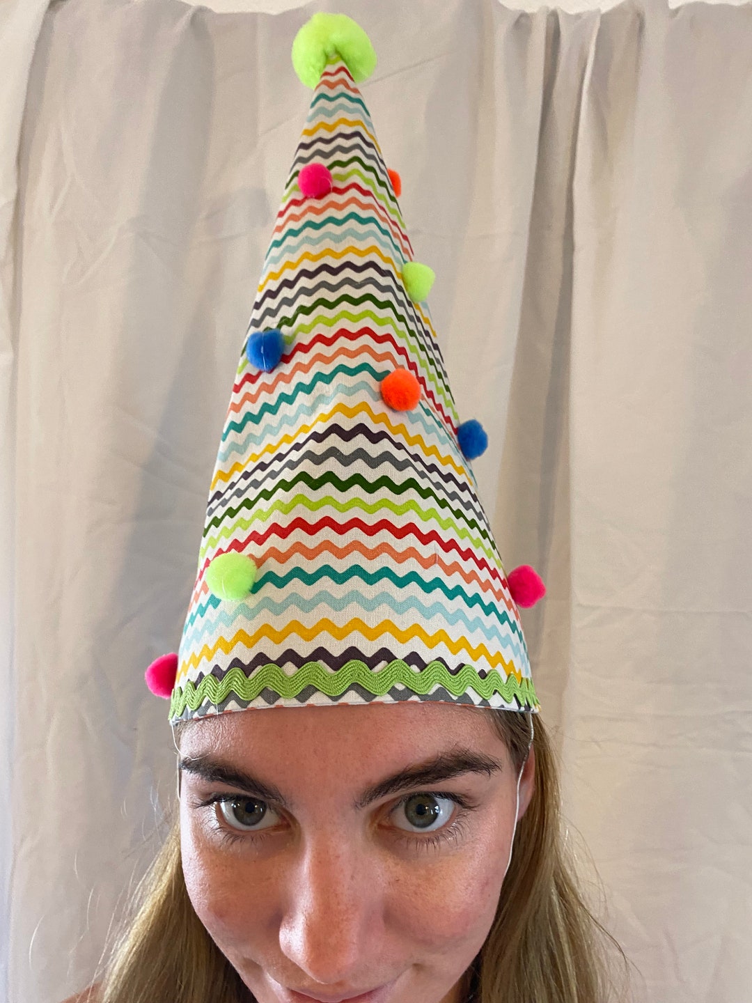 Classic Lined Cone Clown Hat - Etsy