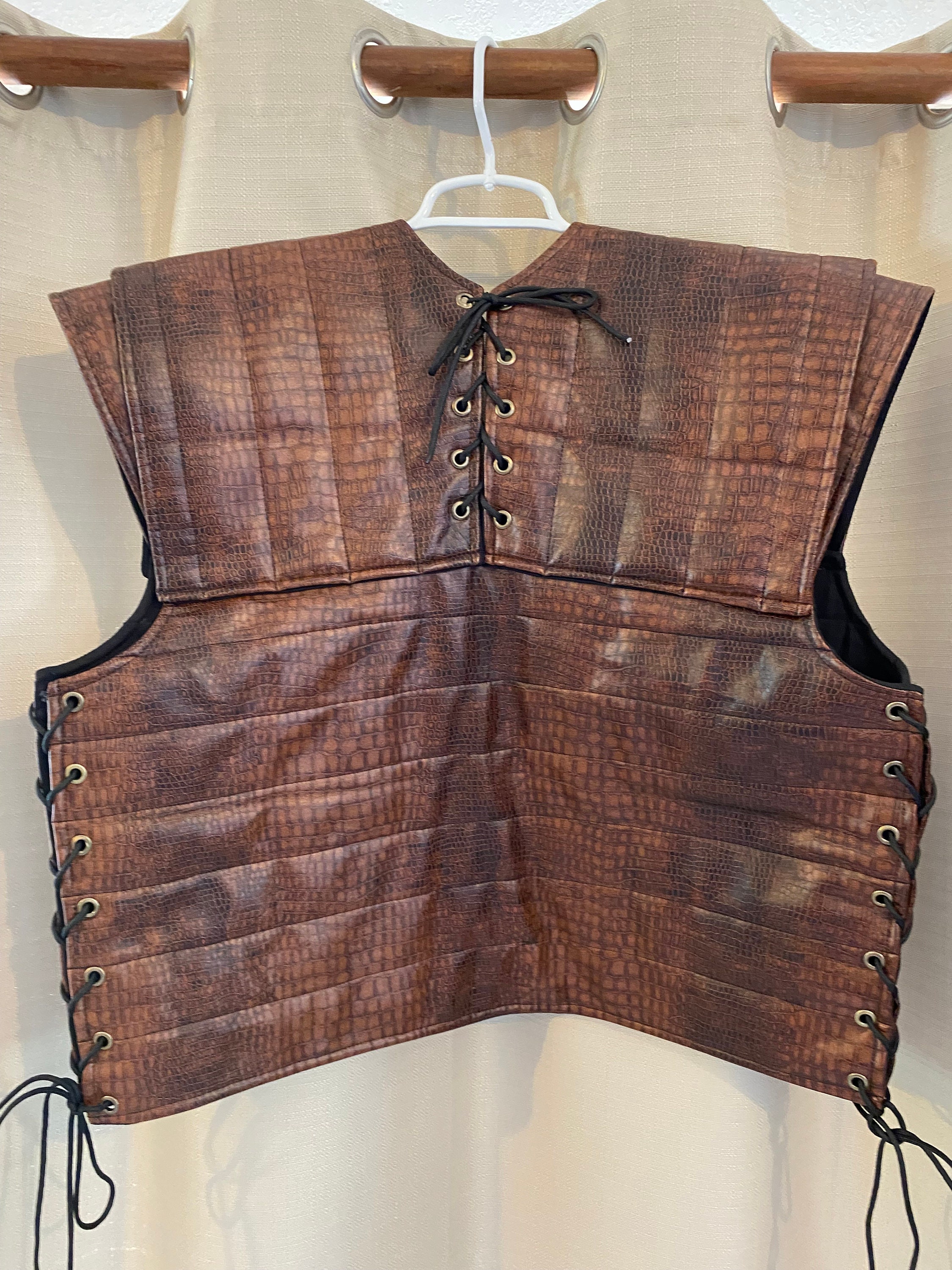 Viking/medieval/renaissance Faux Leather Armor With Grommets Size XL - Etsy