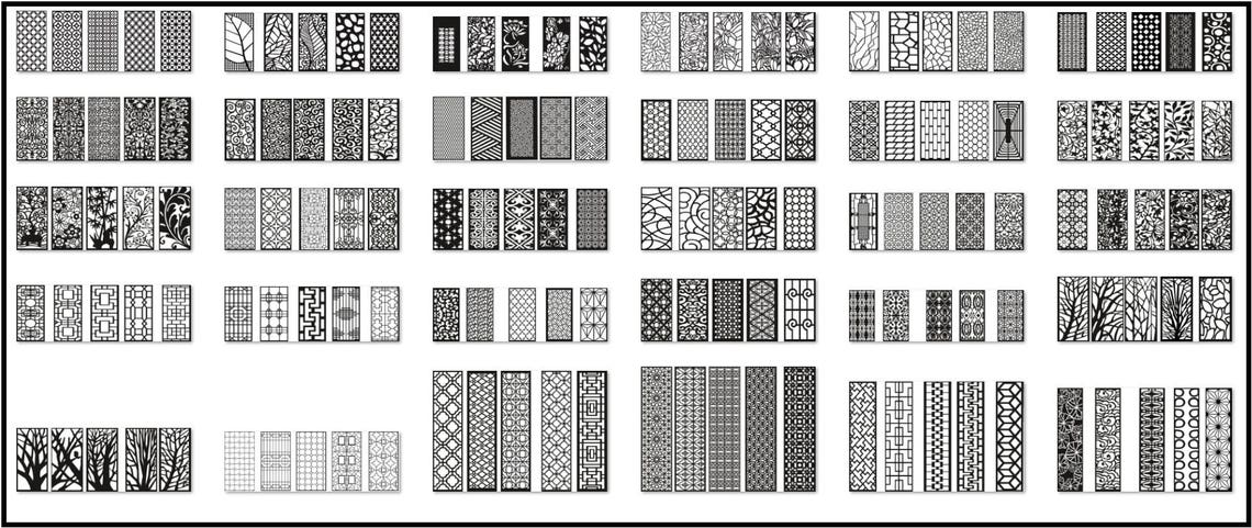 150 Wall Panels Screen Decoratives CNC Laser - Etsy