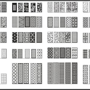150 Wall Panels Screen Decoratives CNC Laser - Etsy