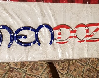 Horseshoe letters | Etsy