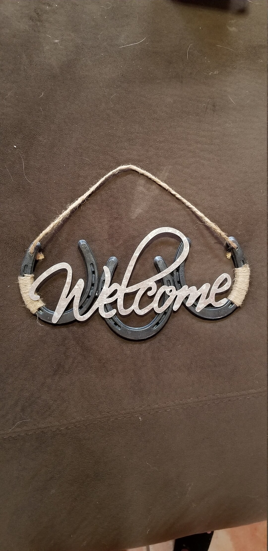 Horseshoe Welcome Sign - Etsy
