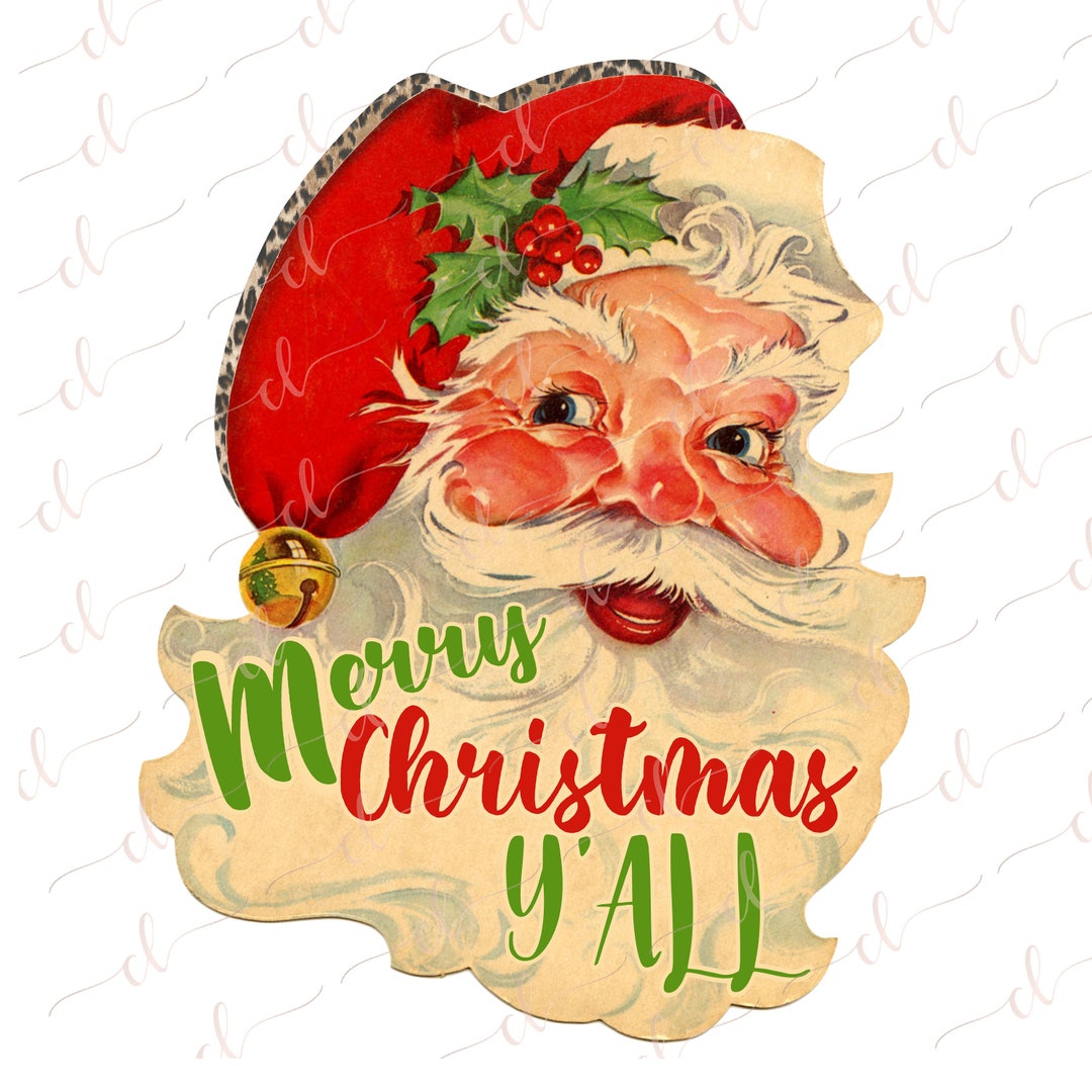 Vintage Santa Leopard Instant Download PNG & JPEG - Etsy