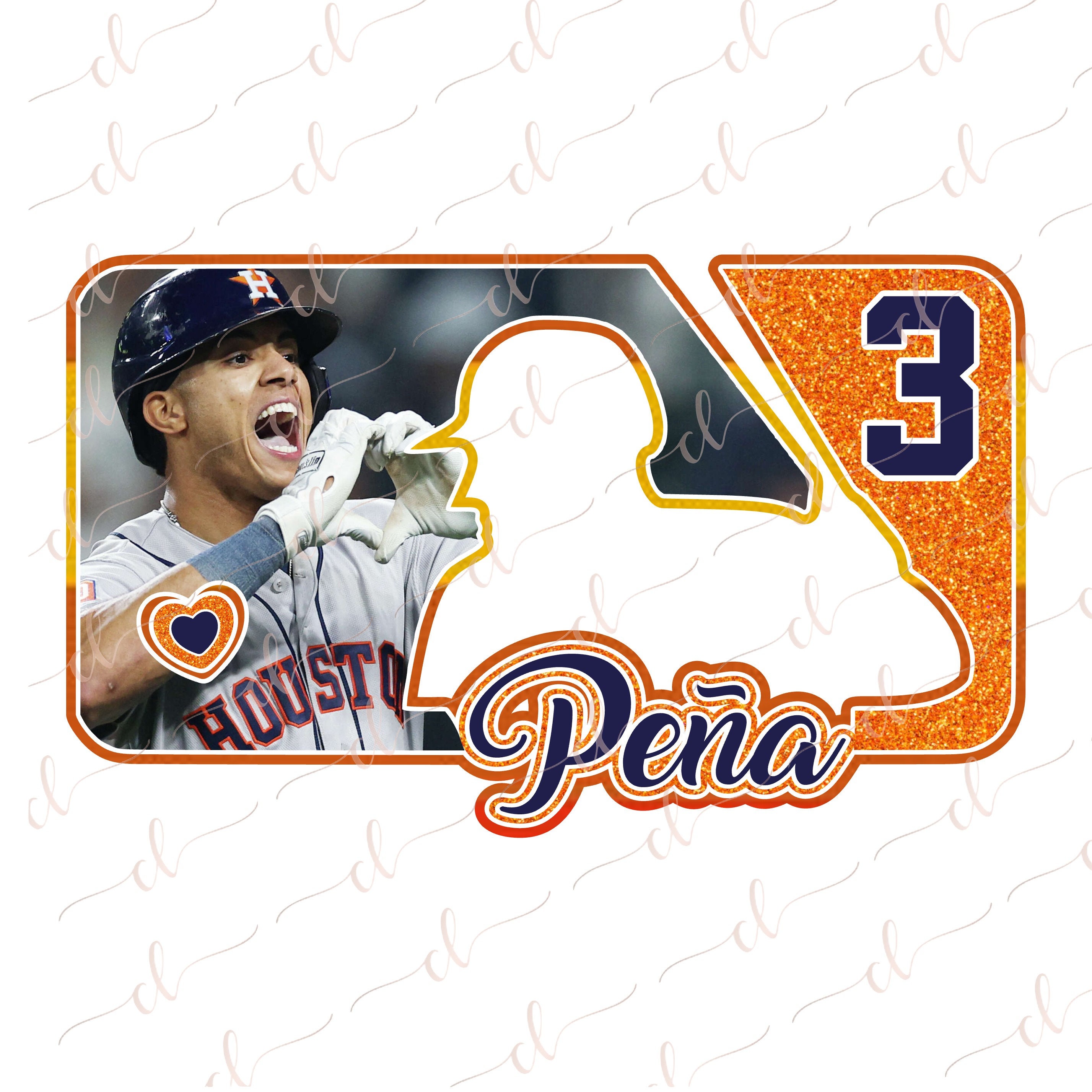 Jeremy Peña Houston W/number - Instant Download- PNG & JPEG - Etsy