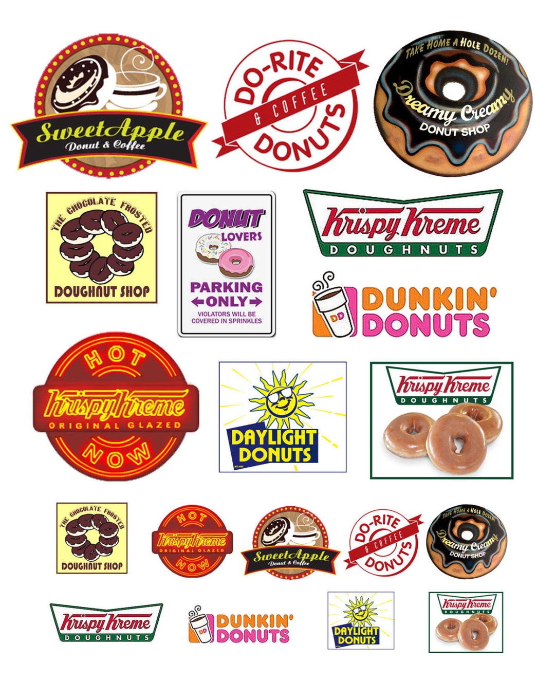 Miniature Scale Model Donut Shop Signs - Etsy