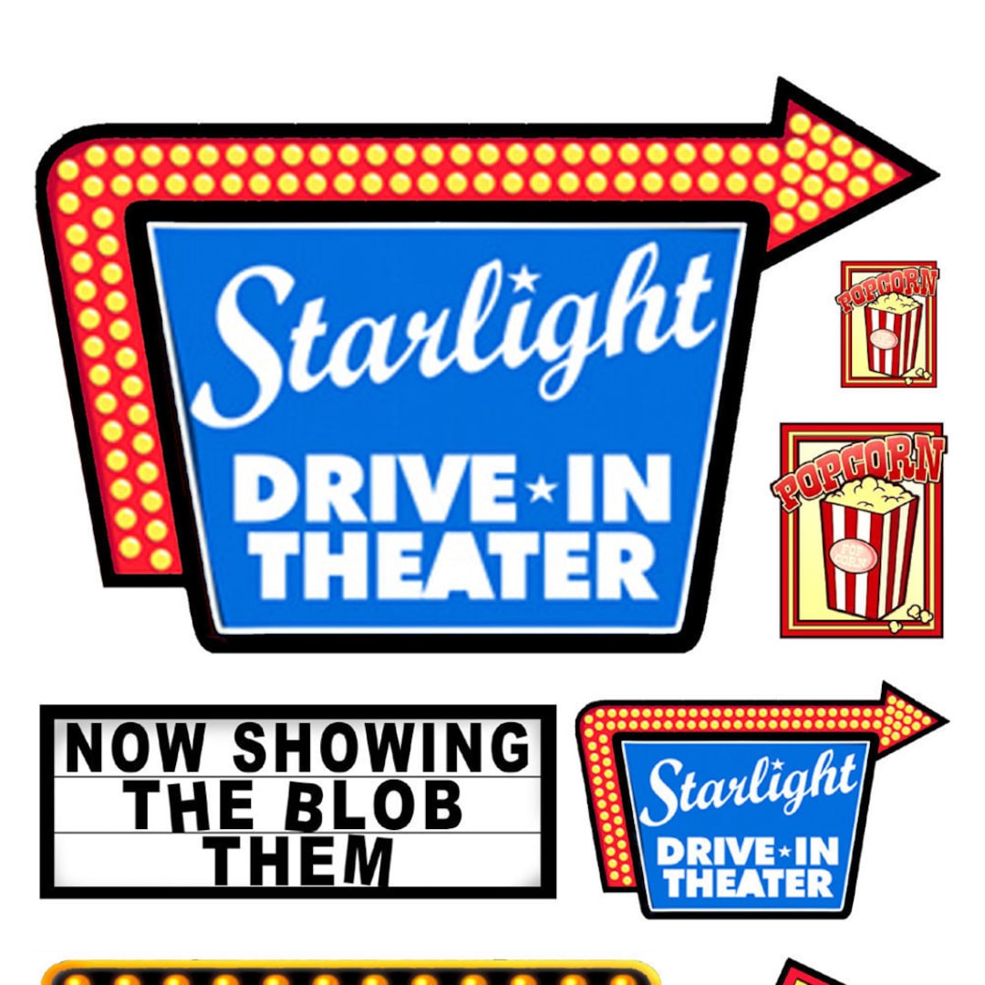 Miniature Scale Model Drive-in Movie Signs - Etsy