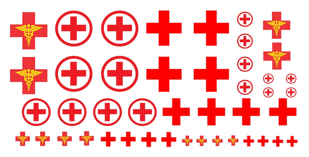1:25 Scale Model Red Cross Ambulance Waterslide Decals - Etsy