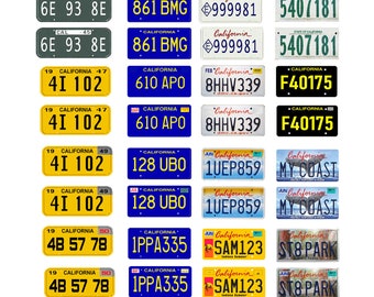 Scale Model Car Assorted USA License Plates State Tags 1920s | Etsy