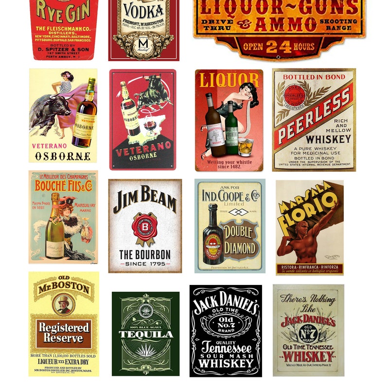 Liquor Signs - Etsy