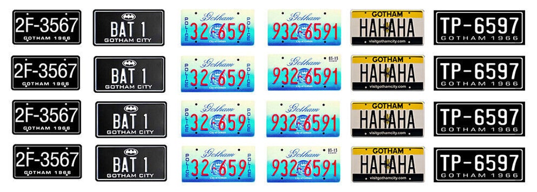 Scale Model Batman Batmobile Gotham City Police License Tag Plates - Etsy