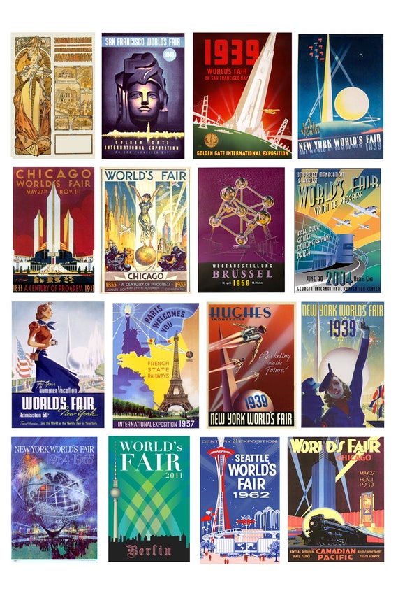 Miniature Scale Model Car World's Fair Posters - Etsy