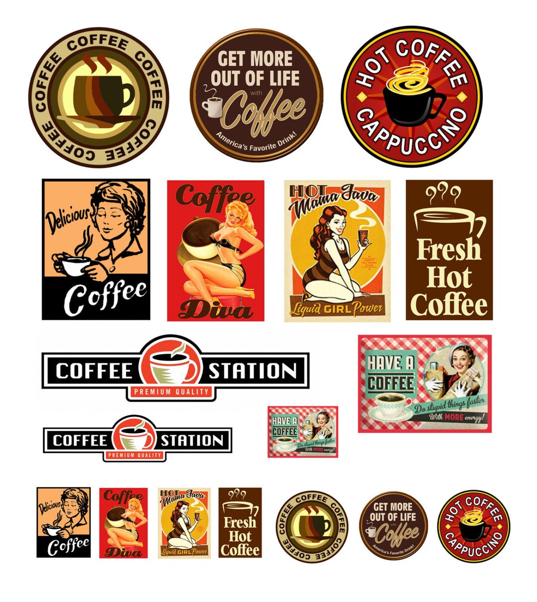 Miniature Scale Model Coffee Shop Signs - Etsy