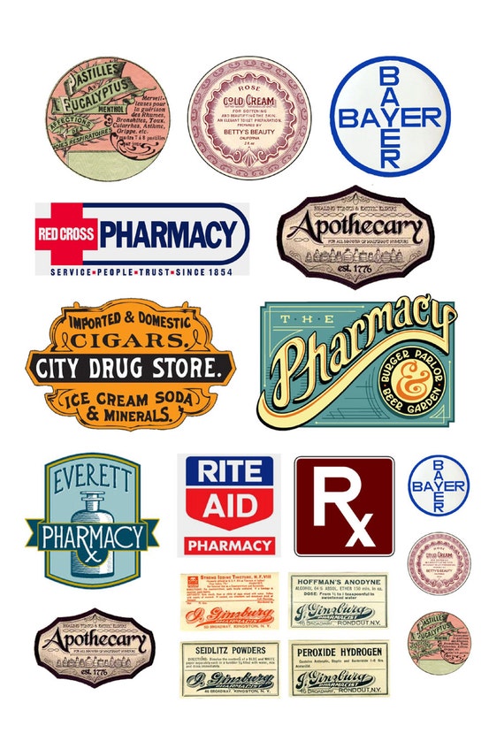 Miniature Scale Model Pharmacy Signs - Etsy