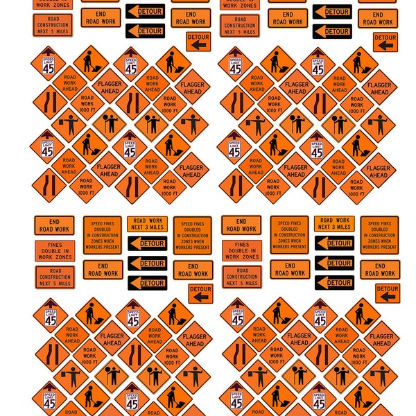 Ho Scale Street Signs - Etsy