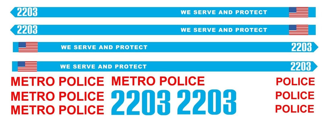1:25 Scale Model Hill Street Blues Police Car Decals - Etsy UK