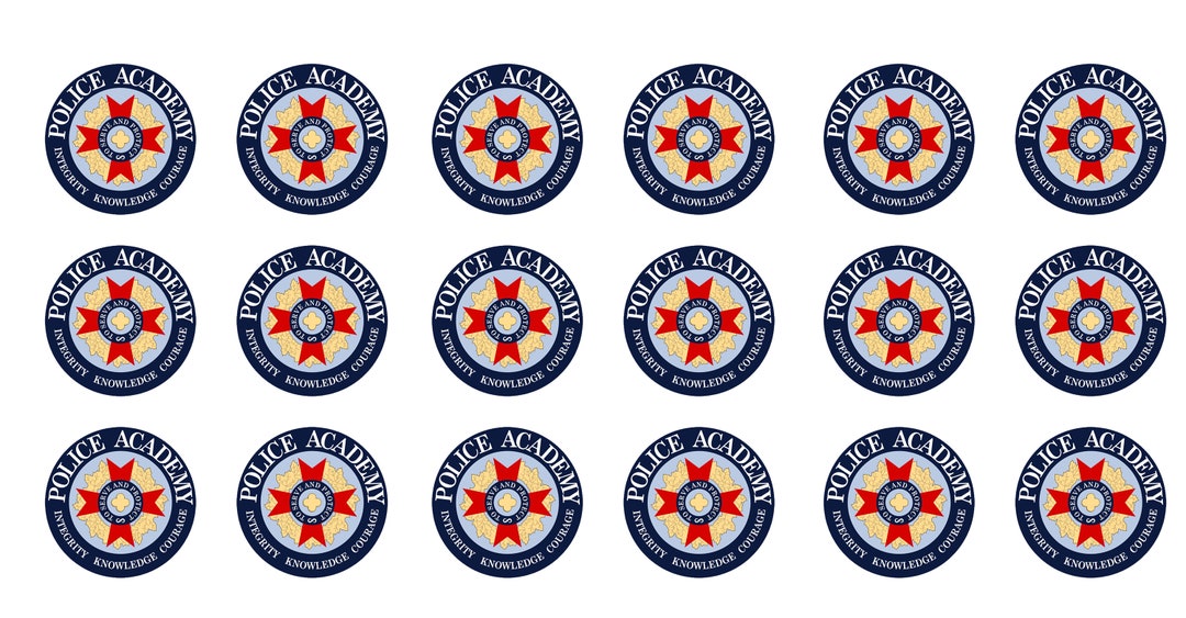 1/25 Scale Model Police Academy Movie Seal Police Car Door Badge ...