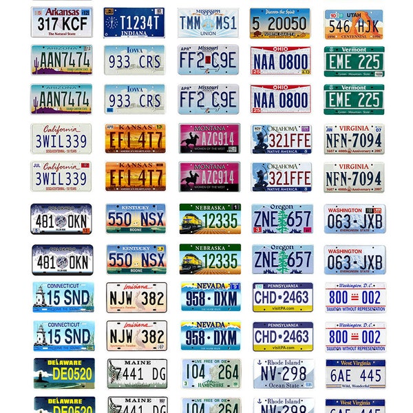 Usa License Plate - Etsy