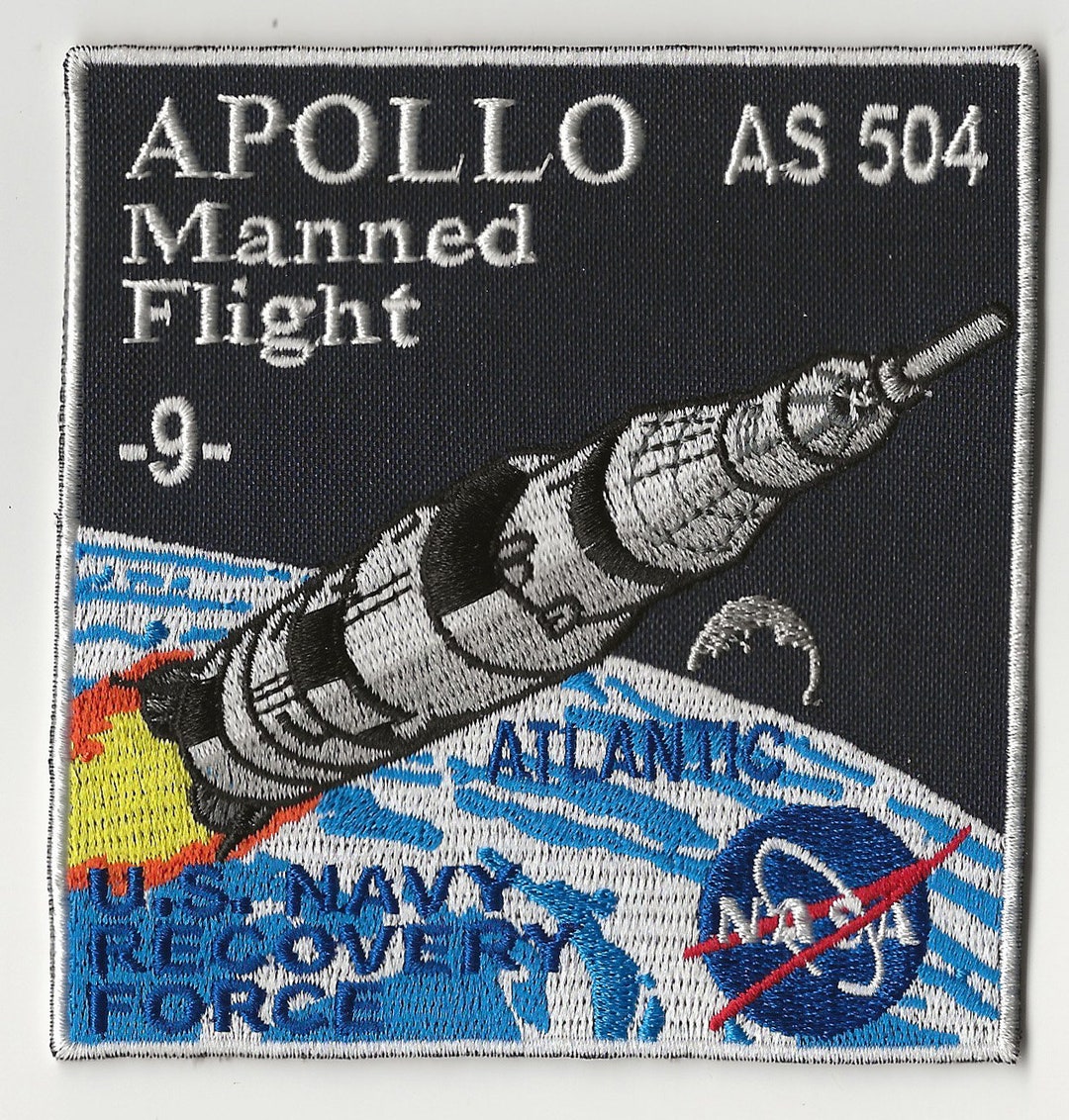 NASA Apollo 9 Space Program US Navy Ship Atlantic Recovery Force Patch - Etsy