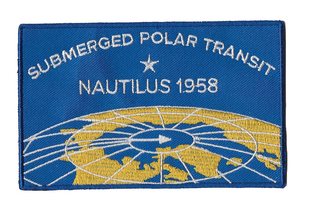 US Navy Submarine USS Nautilus SSN571 Submerged Polar Transit Flag ...