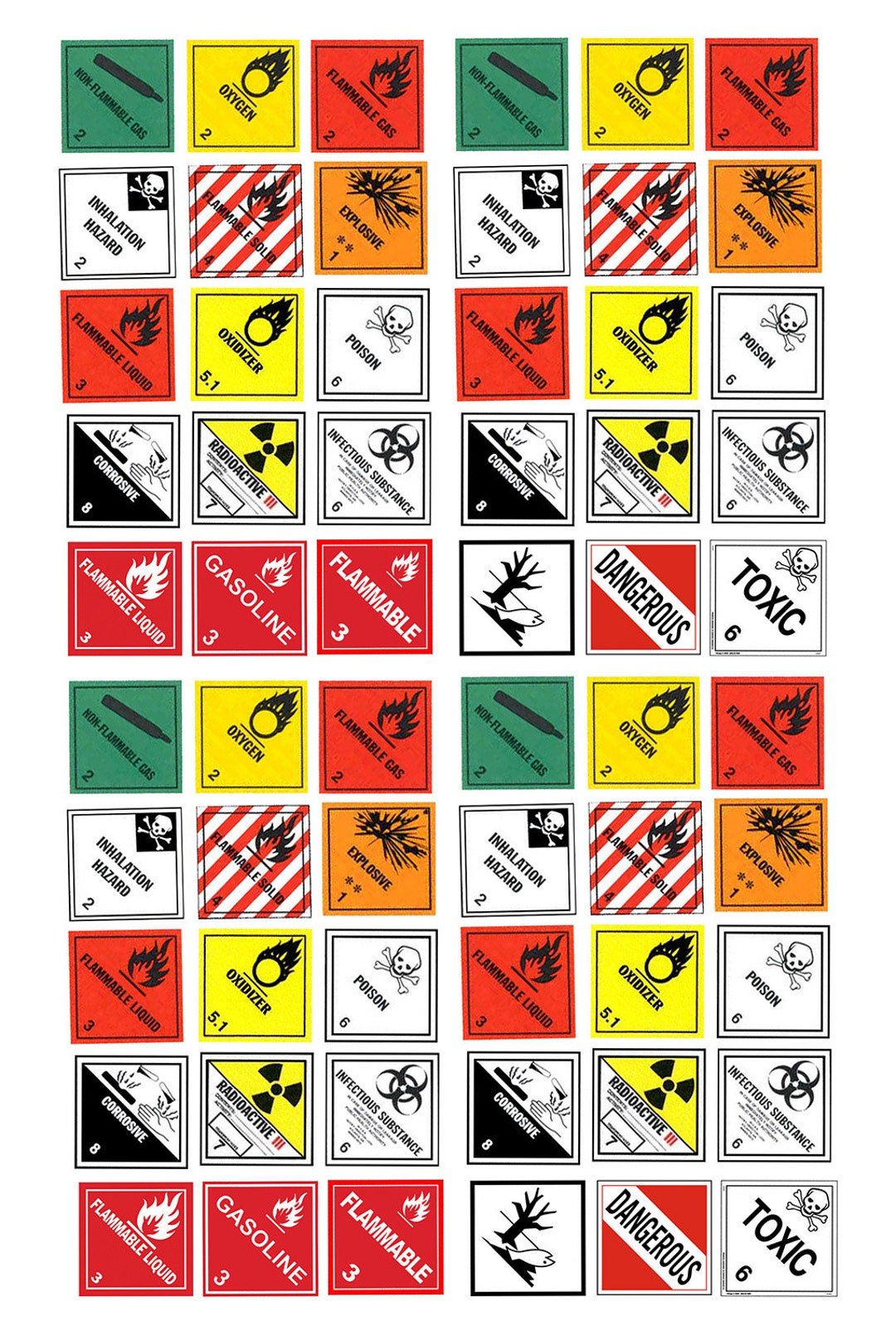 1/25 1/43 1/50 Various Scale Model Miniature Semi Truck DOT Hazardous ...