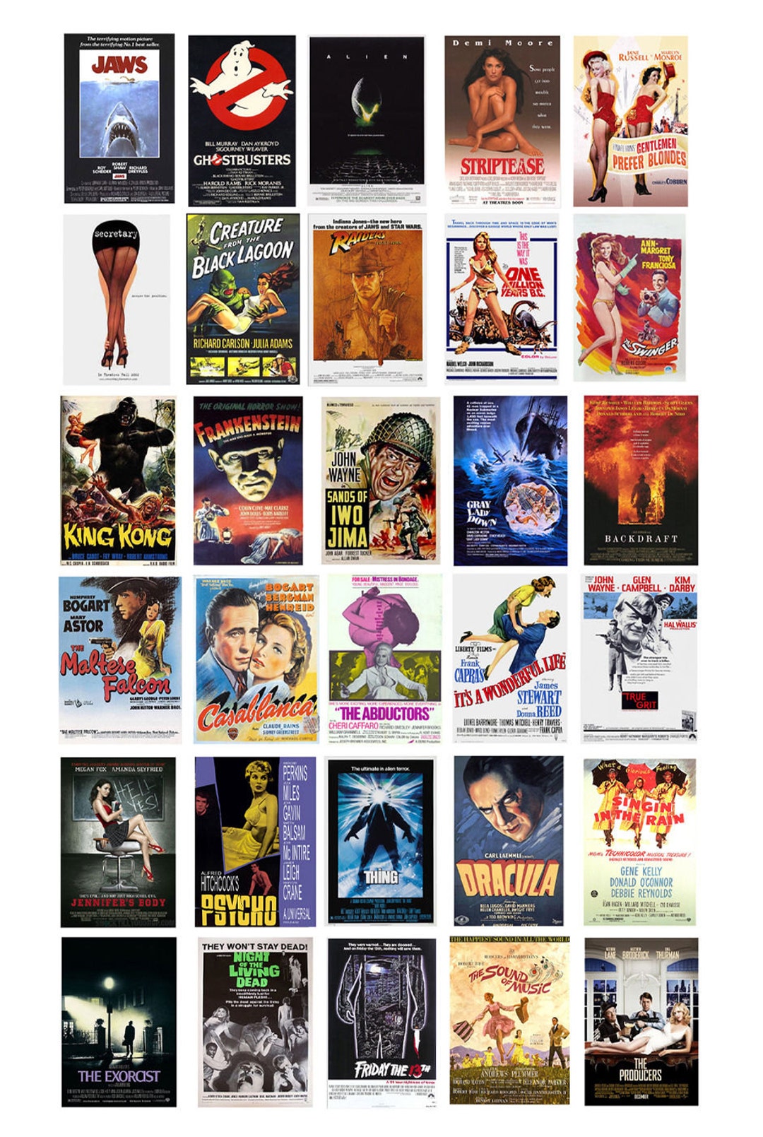 Miniature 1:87 HO Scale Model Movie Theater Posters - Etsy