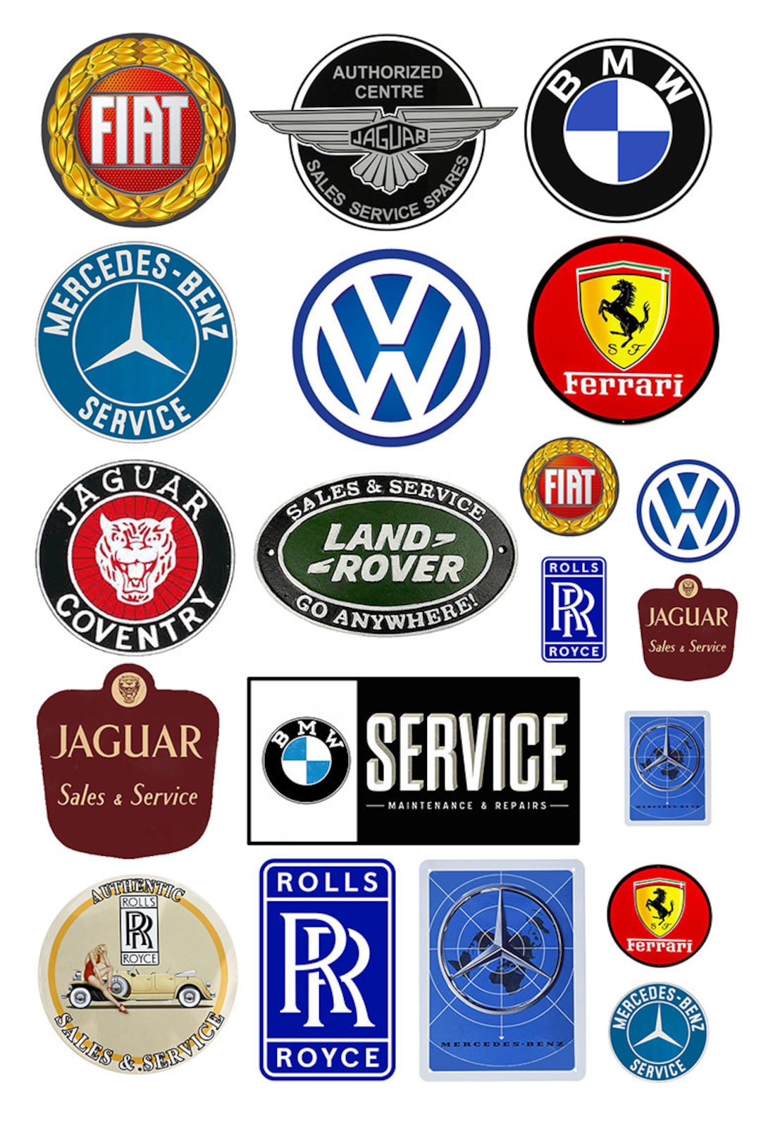 Miniature Scale Model Imported Car Automobile Sales Service Signs - Etsy