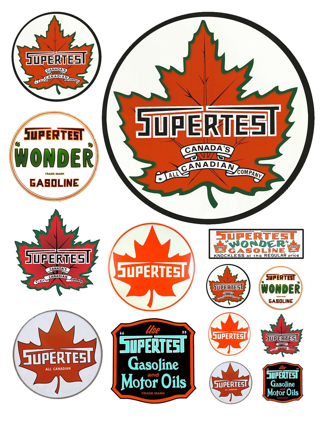 Miniature Scale Model Canada Supertest Gasoline Station Canadian Gas ...