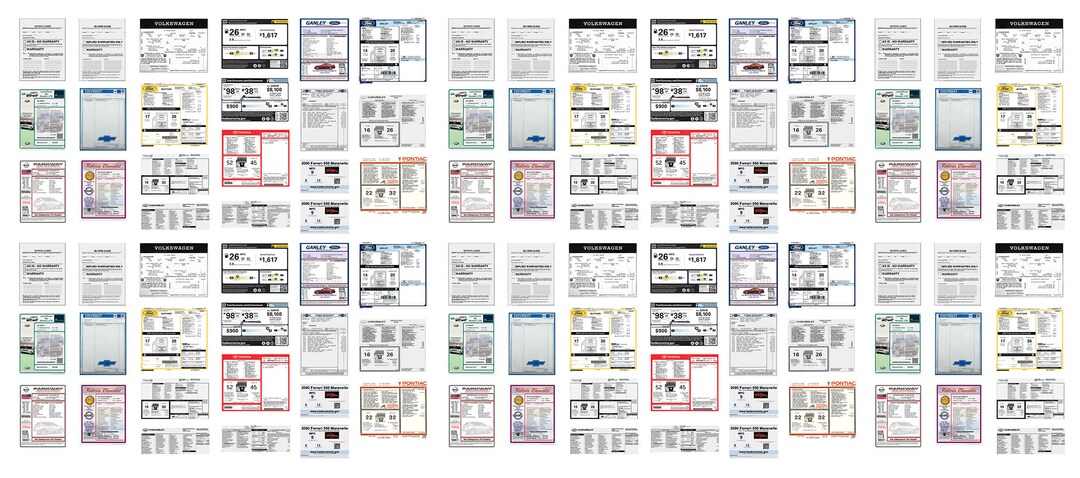 1/25 Scale Model Car New Used Dealership Sales Price Window Decals - Etsy