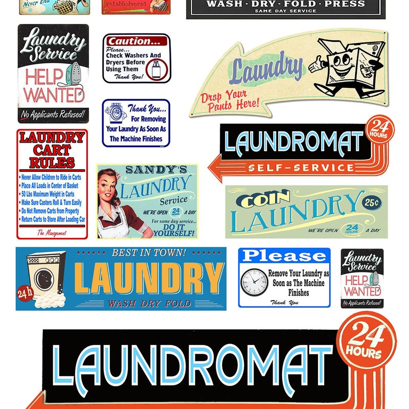 Laundromat Decor - Etsy
