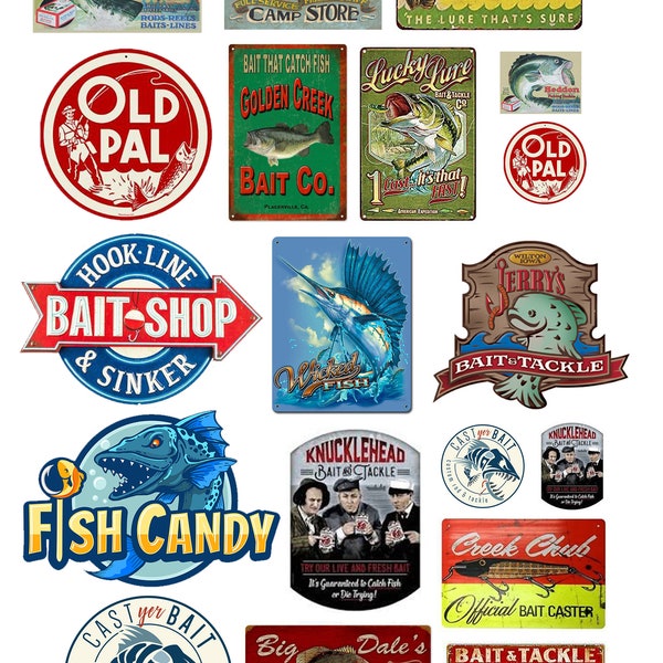 Bait Shop Signs - Etsy