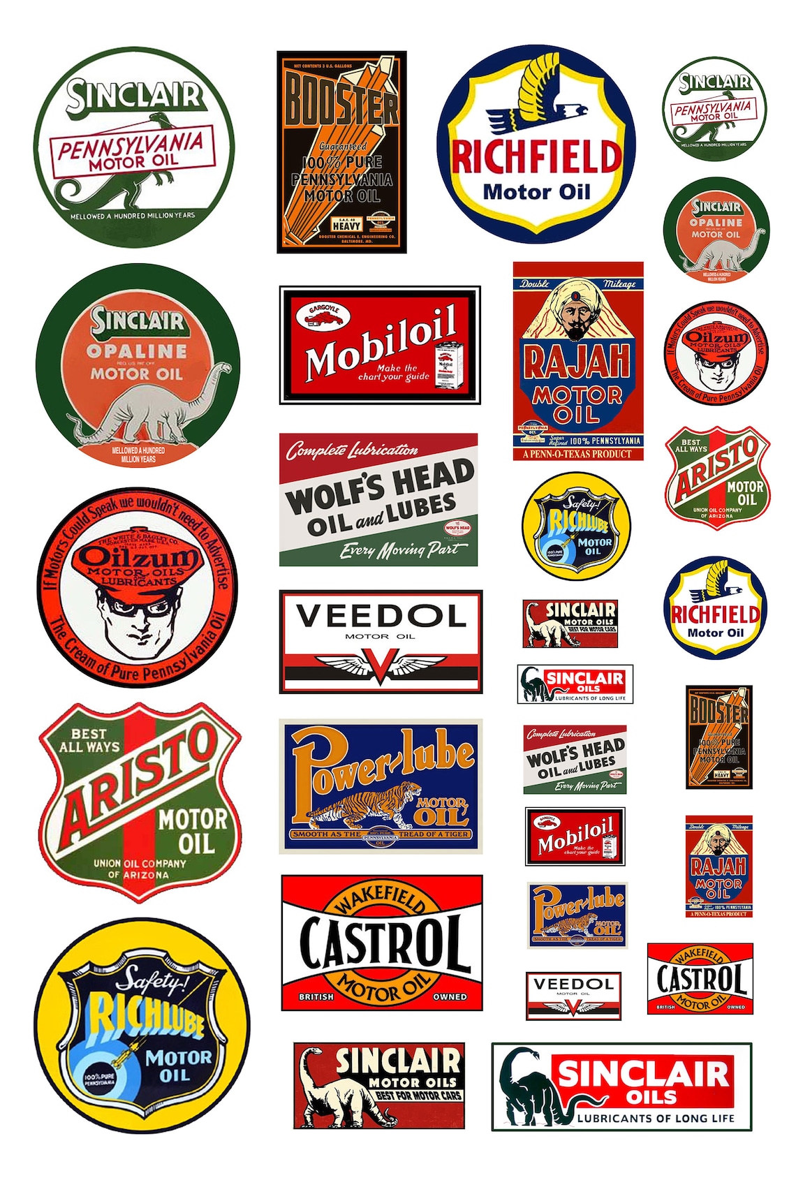 Miniature 1:25 G Scale Model Assorted Vintage Oil Company Gasoline ...