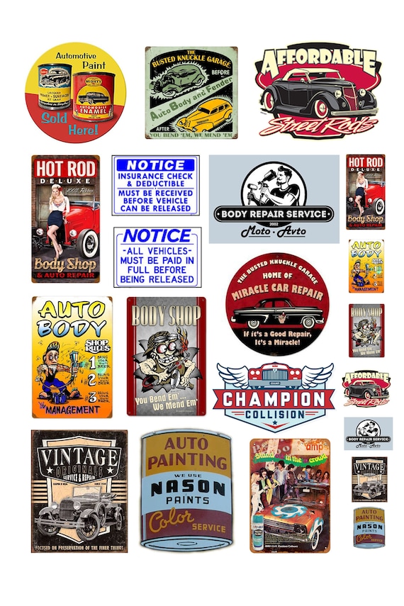 Miniature Scale Model Automobile Auto Body Repair Car Service - Etsy