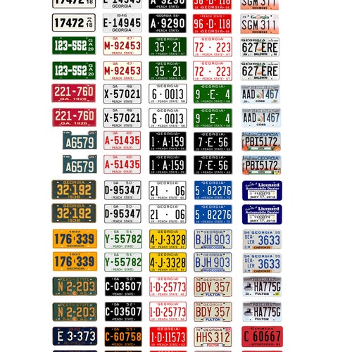 Scale Model Car Assorted USA License Plates State Tags 1930s - Etsy