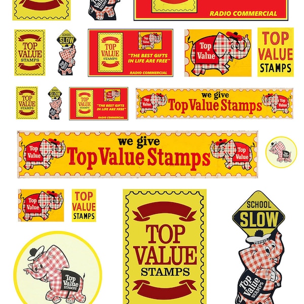 Top Value Stamps - Etsy