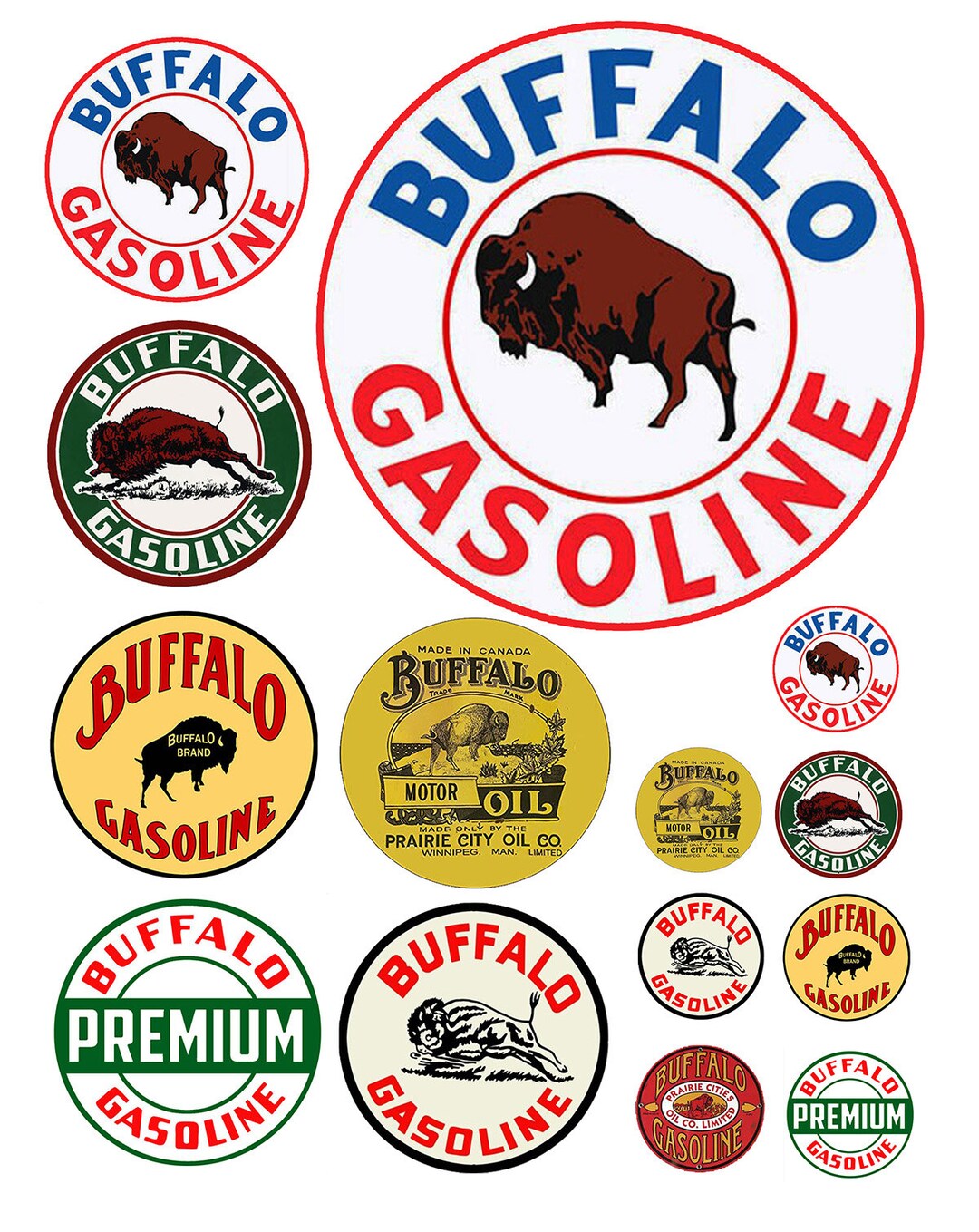 Miniature Scale Model Buffalo Oil Gasoline Station Gas Signs - Etsy