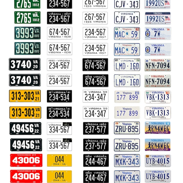 1:64 Scale Car License Plates Custom - Etsy