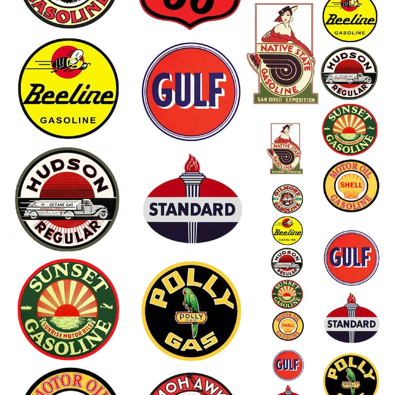 Vintage Gas Station Signs - Etsy