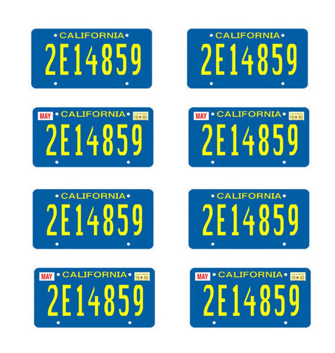 Scale Model A-team Car License Tag Plates Ateam Tv Show - Etsy