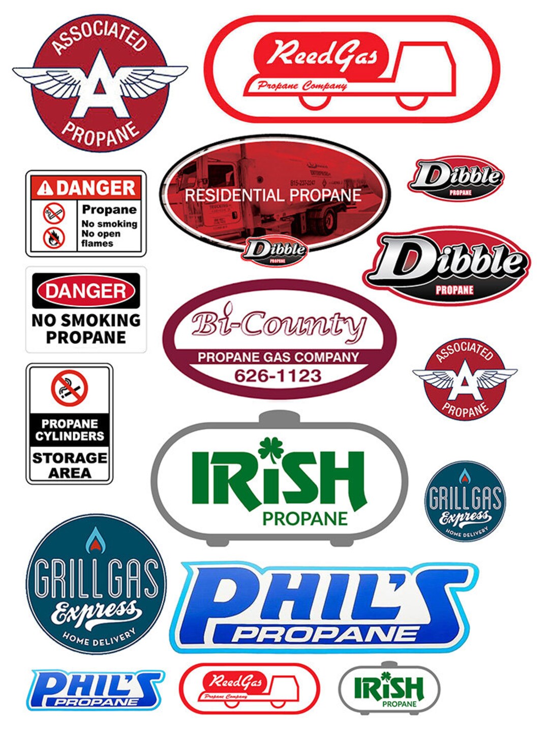 Miniature1:25 G Scale Model Propane Supplier Sales Signs - Etsy