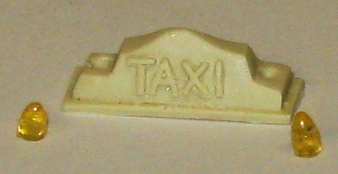 1:25 Scale Model Resin Checker Taxi Cab Sign - Etsy