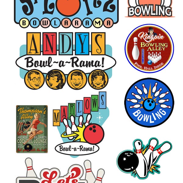 Bowling Alley Sign - Etsy