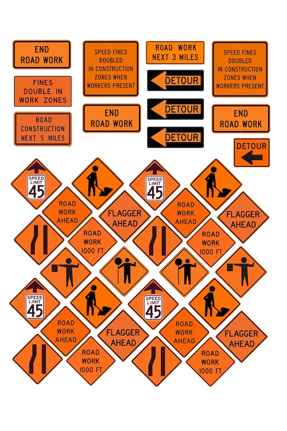 Road Construction Signs Meanings Construction Work: Construction Work