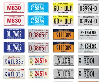 Scale Model Car Assorted USA License Plates New York State | Etsy