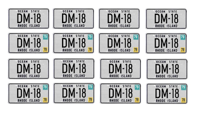 Scale Model Car Miniature Custom Personalized License Tag Plates - Etsy