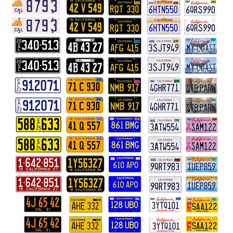 Custom License Plate 1/64 - Etsy