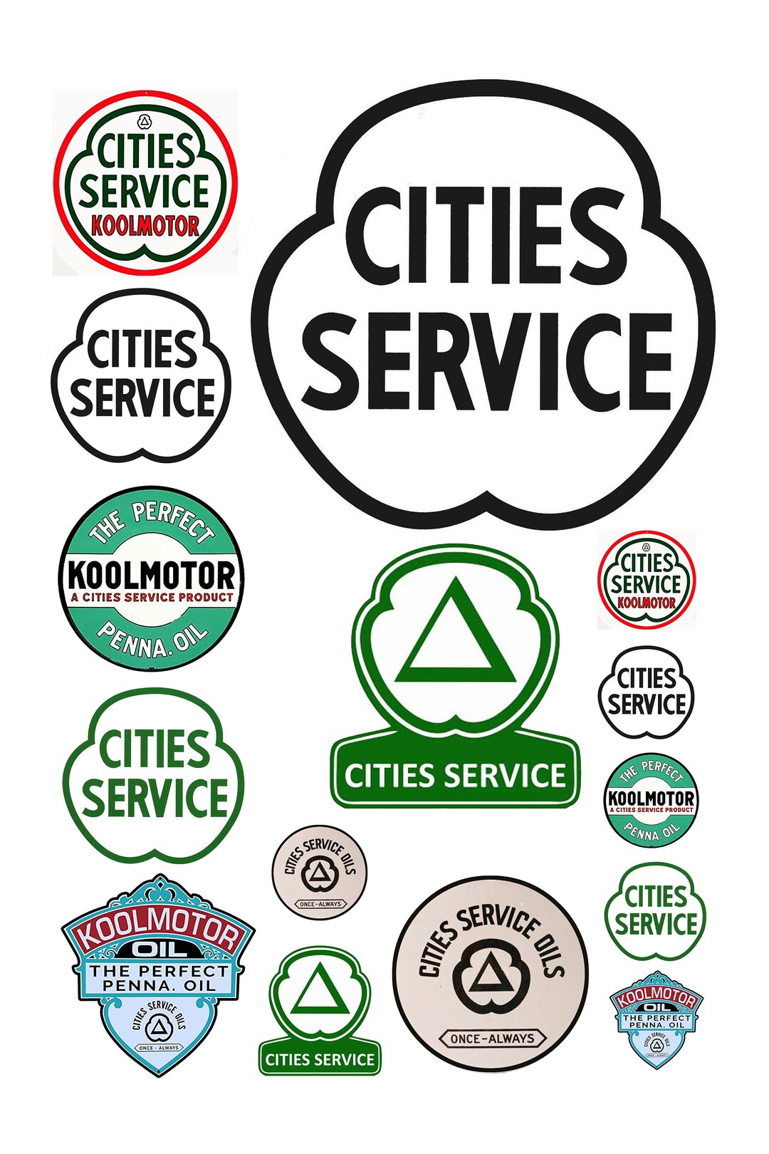 Miniature Scale Model Cities Service Gas Station Signs - Etsy