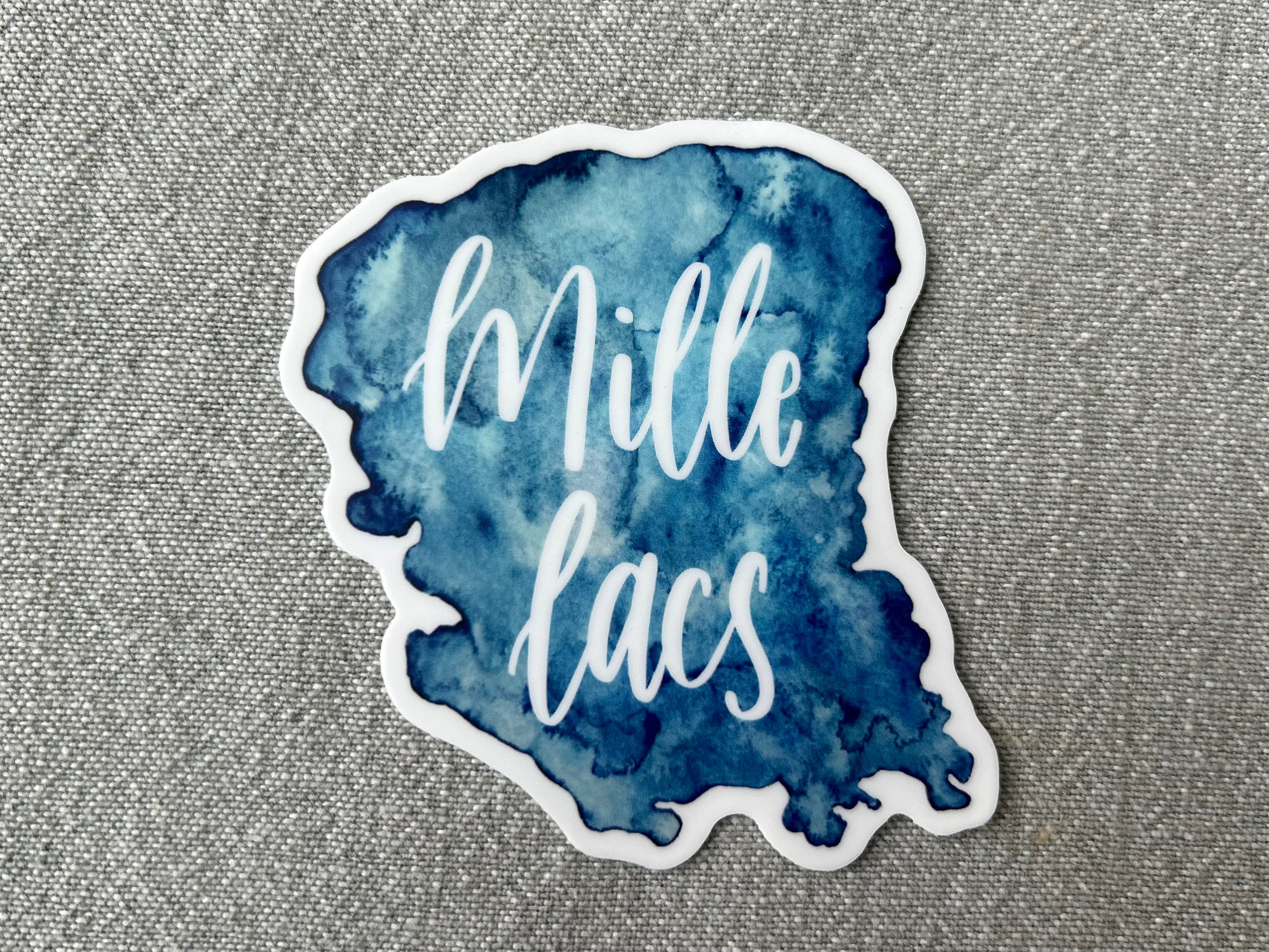 Mille Lacs Lake Sticker Mille Lacs Lake Decal Watercolor - Etsy