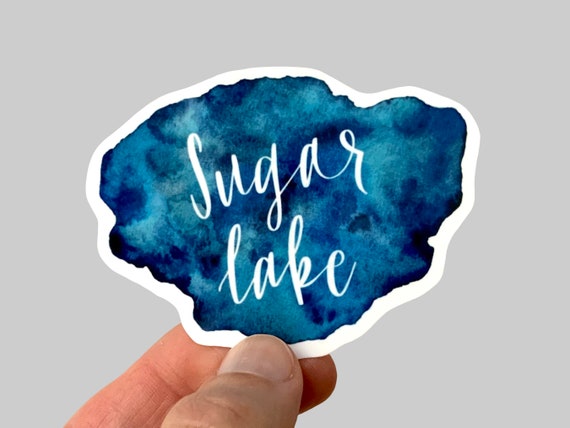 Sugar Lake Map Sugar Lake Sticker Sugar Lake Cohasset - Etsy